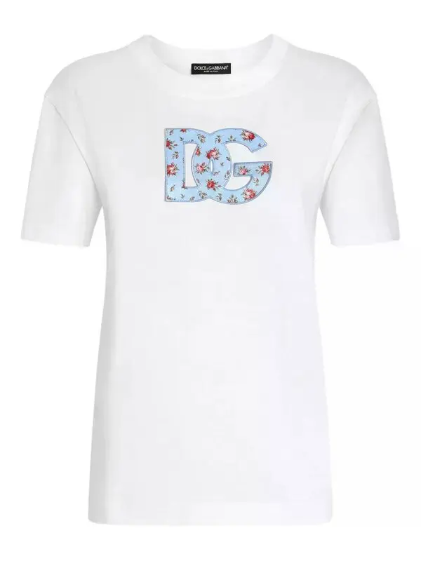 Dolce & Gabbana Logo-embroidered T-shirt - White