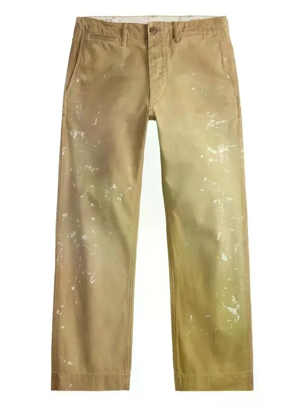 Ralph Lauren Paint-splatter Cotton Trousers