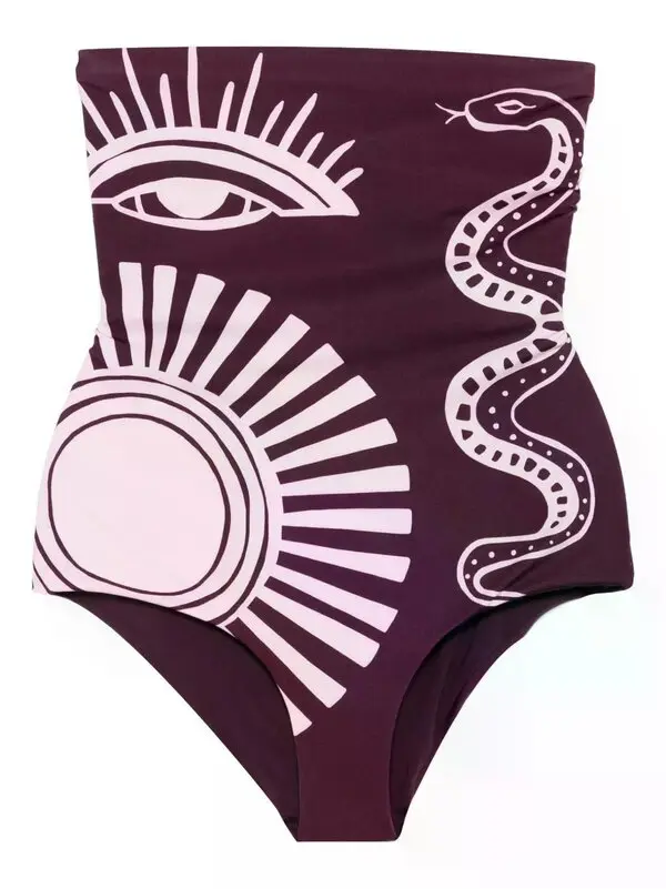 CALA DE LA CRUZ Alison One Piece Swimsuit - Purple
