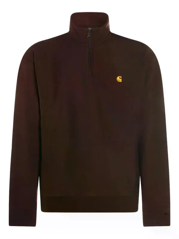 Carhartt Work In Progress American Script Half-zip Sweatshirt - Brown