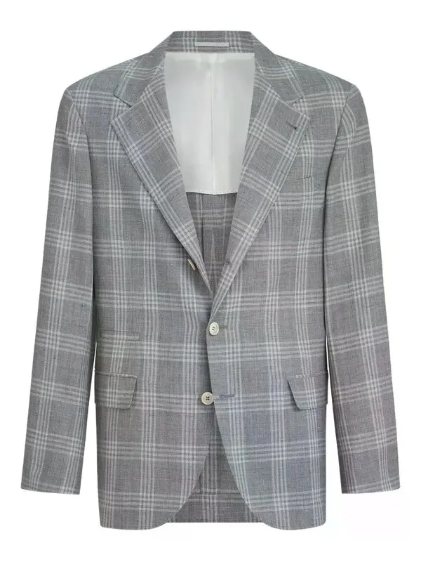 Brunello Cucinelli Notched-lapel Blazer - Grey