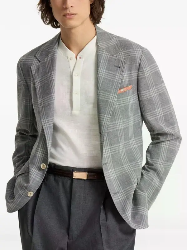 Brunello Cucinelli Notched-lapel Blazer - Grey