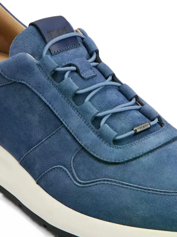 TOD'S Suede Lace-up Sneakers - Blue