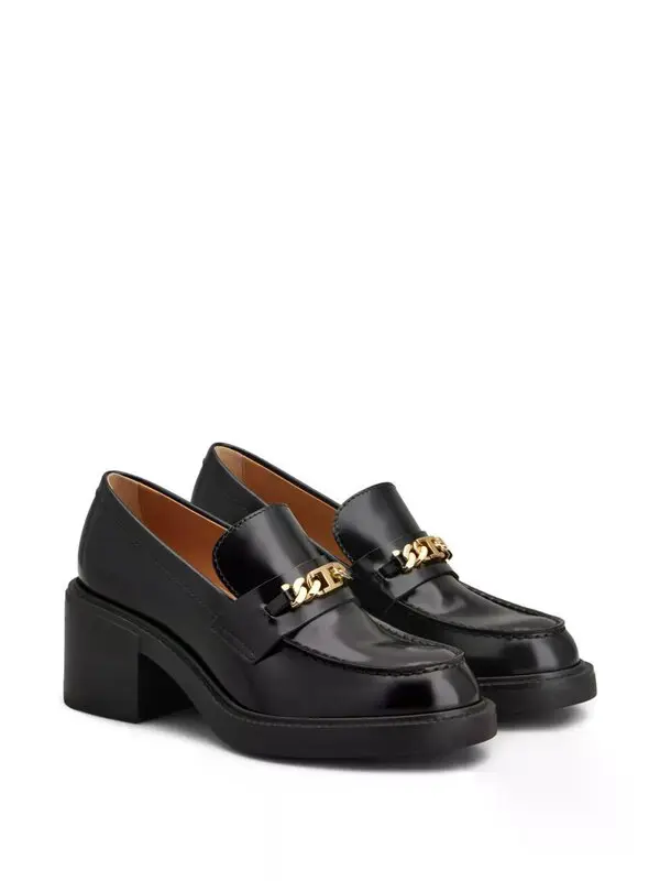 TOD'S Chain-detail Heeled Loafers