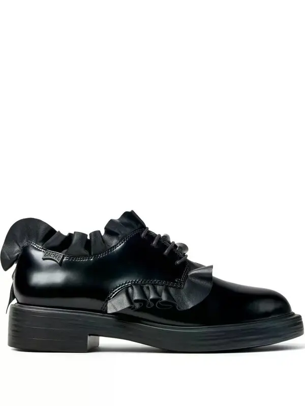 Camper Dean Ruffled Lace-up Shoes