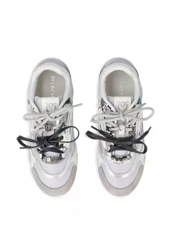 Pinko Logo Lace-up Sneakers - Grey