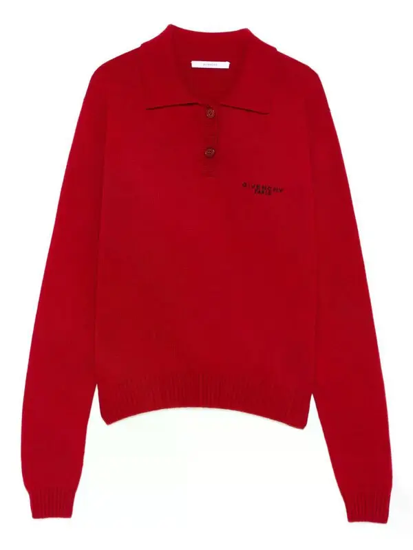 Givenchy Long-sleeved Polo Top