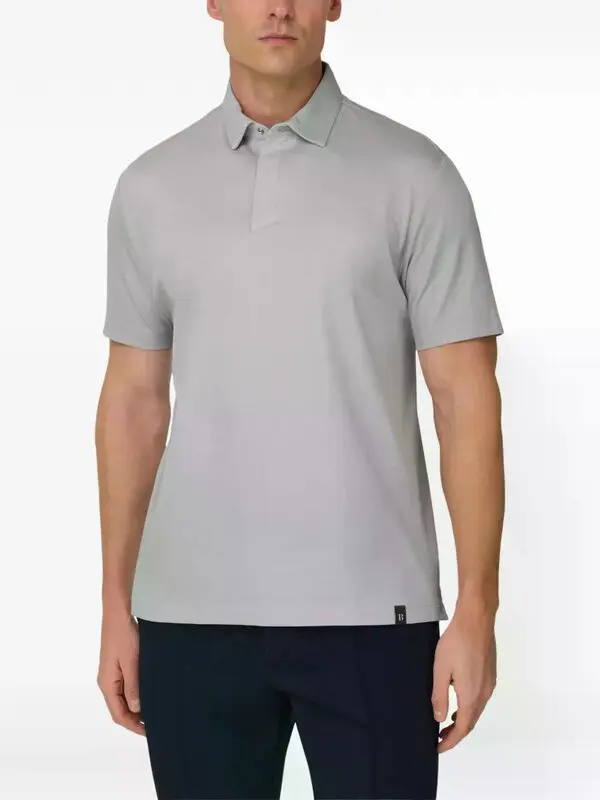 Boggi Milano High-performance Piqué Polo Shirt With S-cafè® Yarn