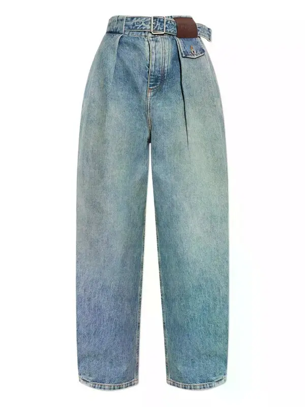Loewe Pleated Jeans With Belt