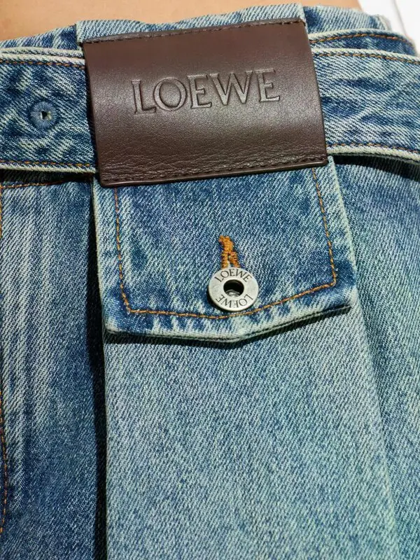 Loewe Pleated Jeans With Belt
