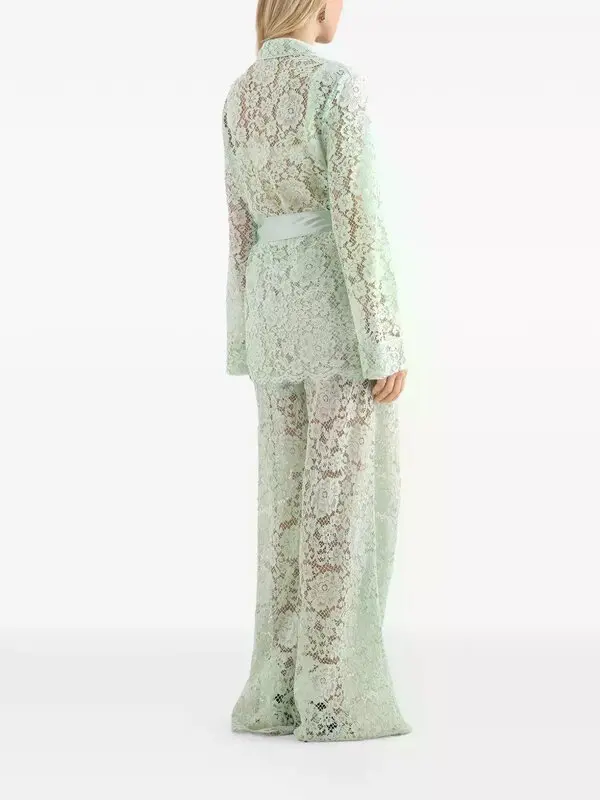 Dolce & Gabbana Lace-detail Belted Jacket