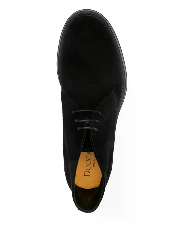 DOUCAL'S Lace-up Chukka Shoes - Black