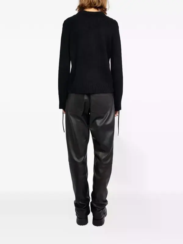 Zadig&Voltaire Malty Sleeve Tie Sweater - Black