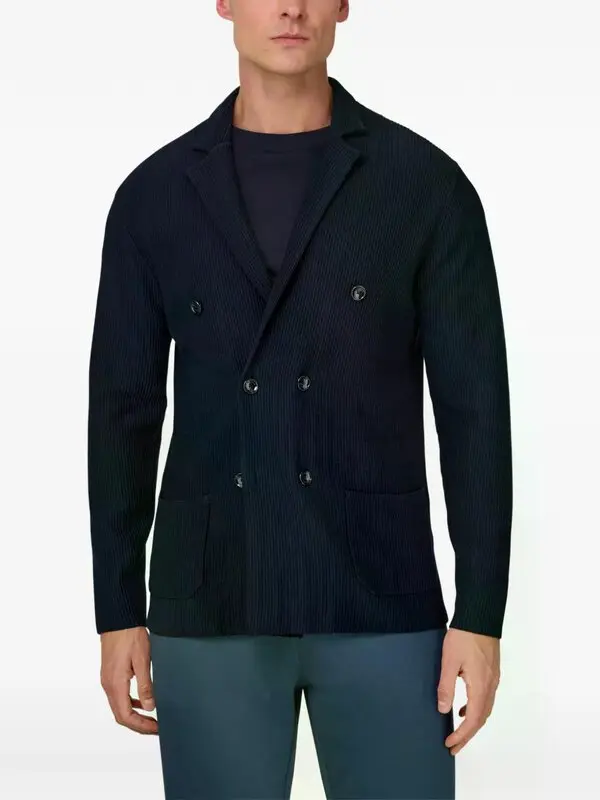 Boggi Milano Double-breasted Knitted Jacket