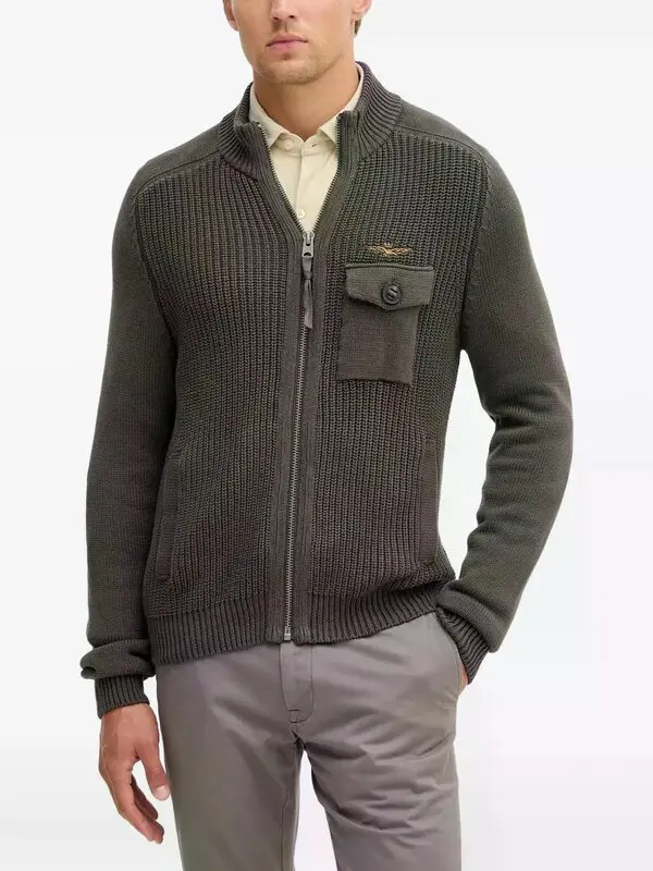 AERONAUTICA MILITARE Zipped Cardigan