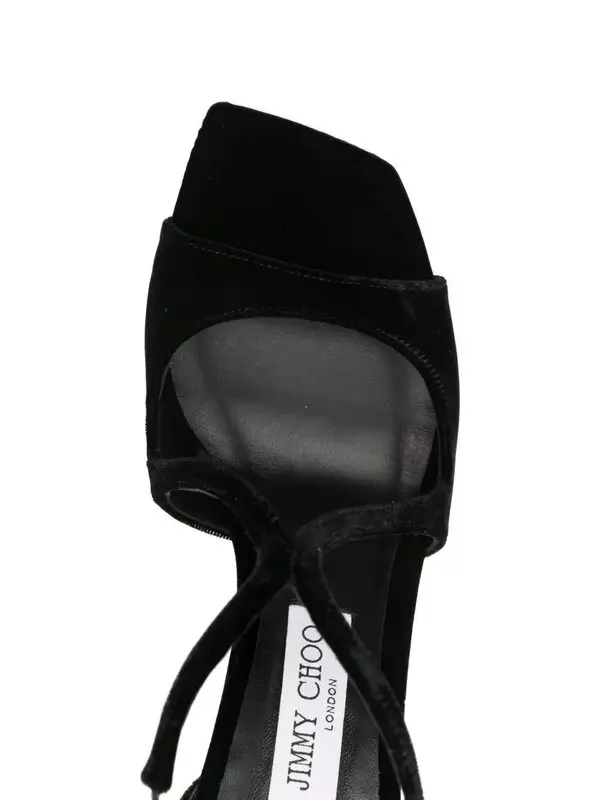 JIMMY CHOO Azia Heeled Sandals - Black