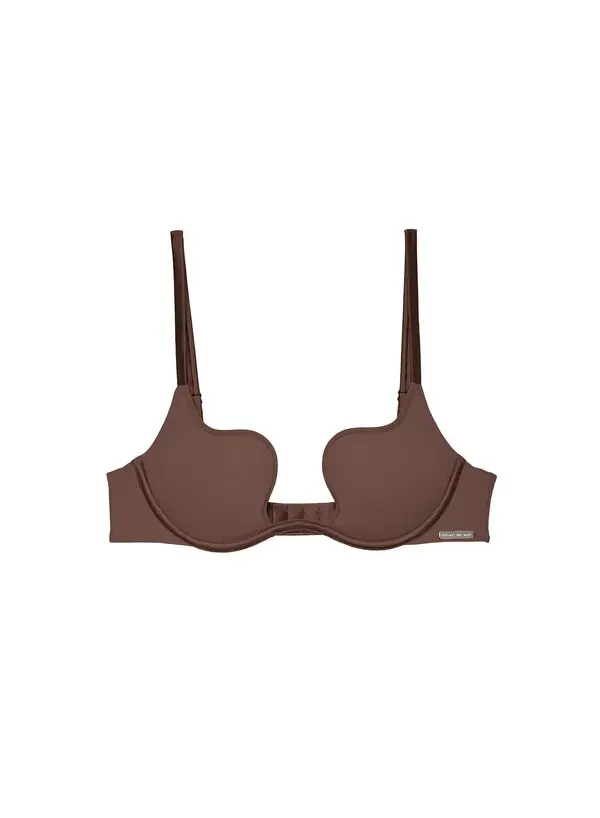 Fleur Du Mal Seduce U-plunge Bra - Cocoa