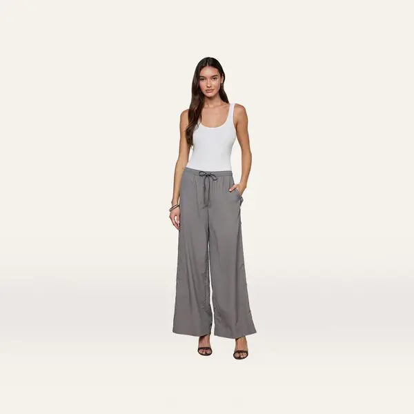 L'Agence Valkyrie Snap Pants - Medium Grey