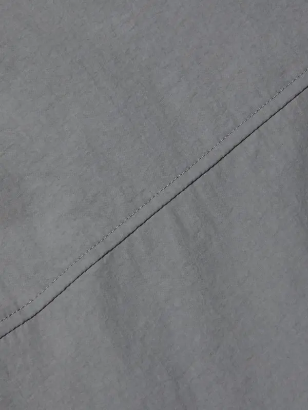 L'Agence Bronwyn Cropped Windbreaker - Medium Grey
