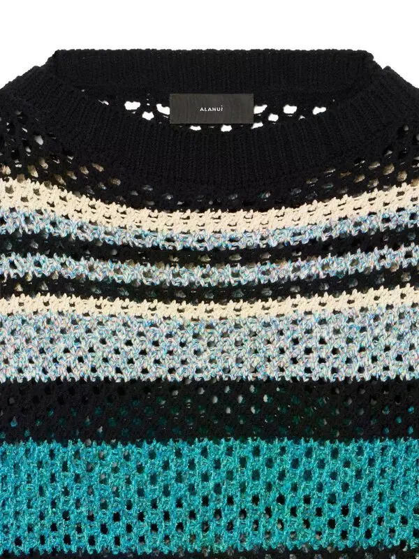 Alanui Open-knit Striped Sweater