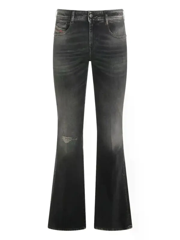 DIESEL Ripped Bootcut Jeans