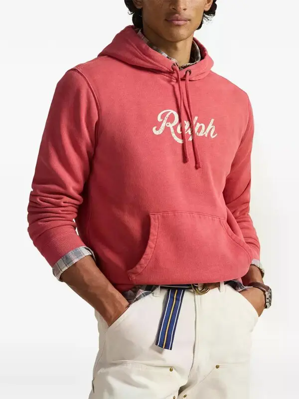 Polo Ralph Lauren Printed Logo Hoodie - Red
