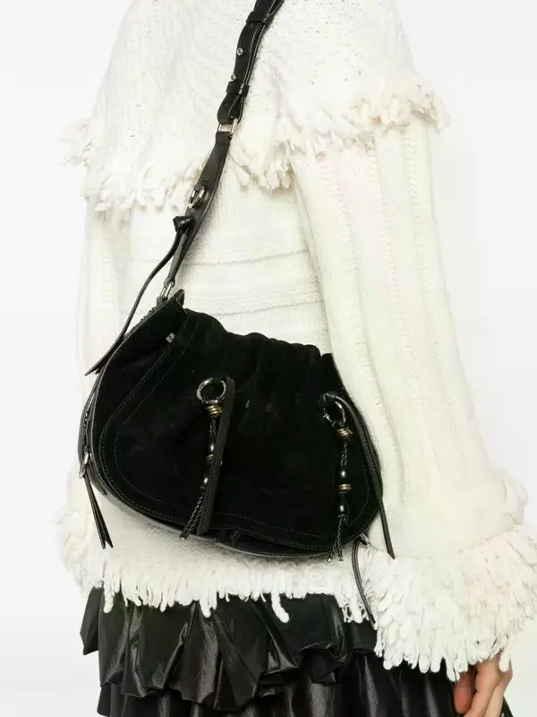 Isabel Marant Étoile Suede Shoulder Bag - Black