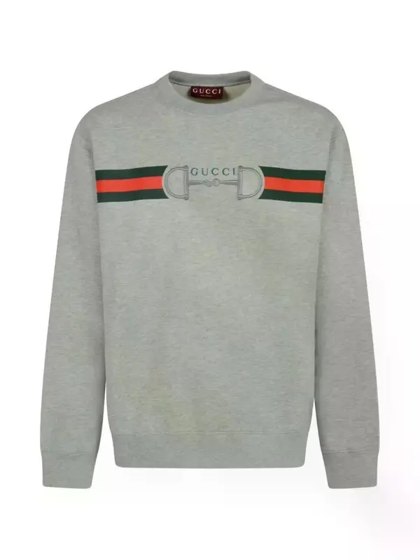 Gucci Striped Crew-neck Sweatshirt