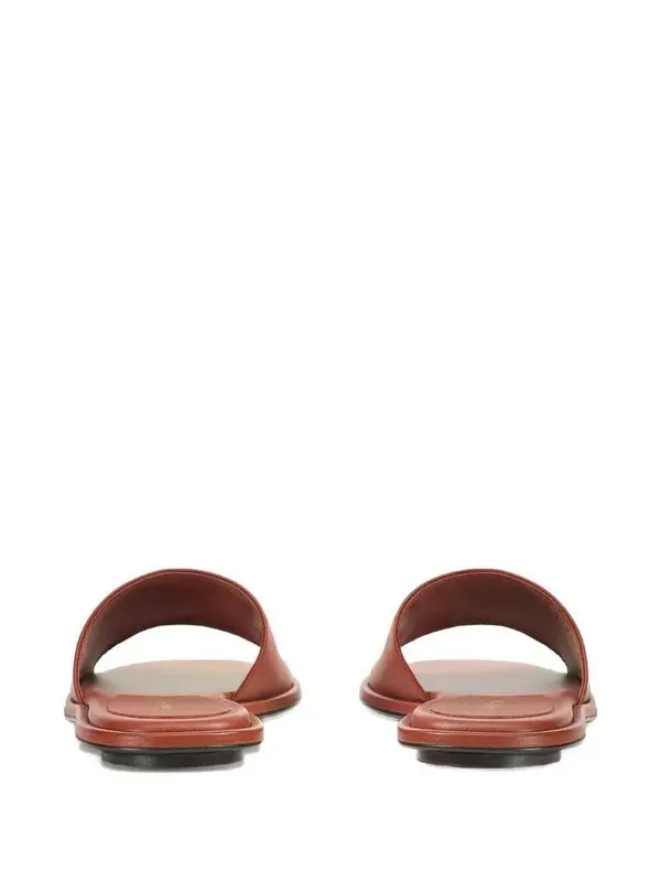 SERGIO ROSSI Logo-plaque Flat Sandals