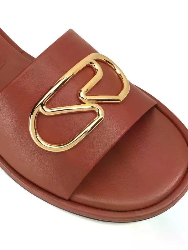 SERGIO ROSSI Logo-plaque Flat Sandals