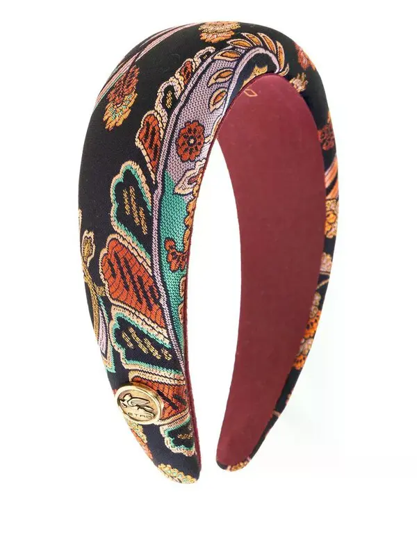 Etro Patterned Headband - Black