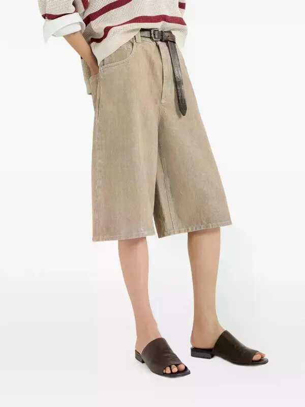 Brunello Cucinelli Button-fastening Denim Shorts