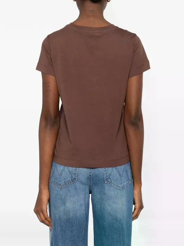 Pinko Logo Appliqué T-shirt - Brown