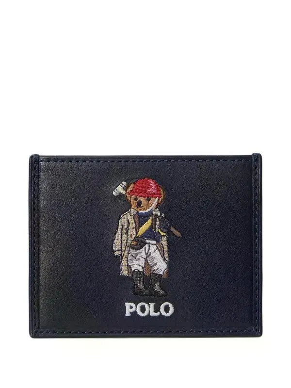 Polo Ralph Lauren Bear-embroidered Cardholder - Blue