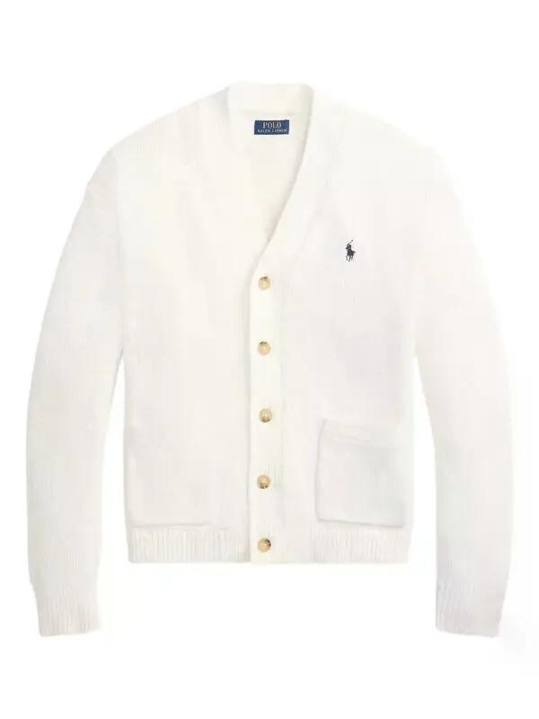 Polo Ralph Lauren Logo-embroidered Cardigan - White