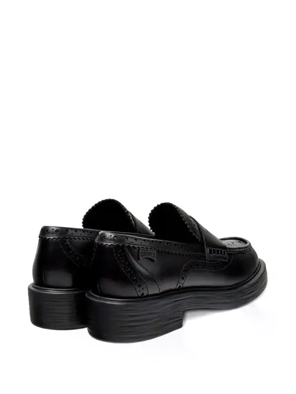 Camper Smooth Leather Brogue Loafers