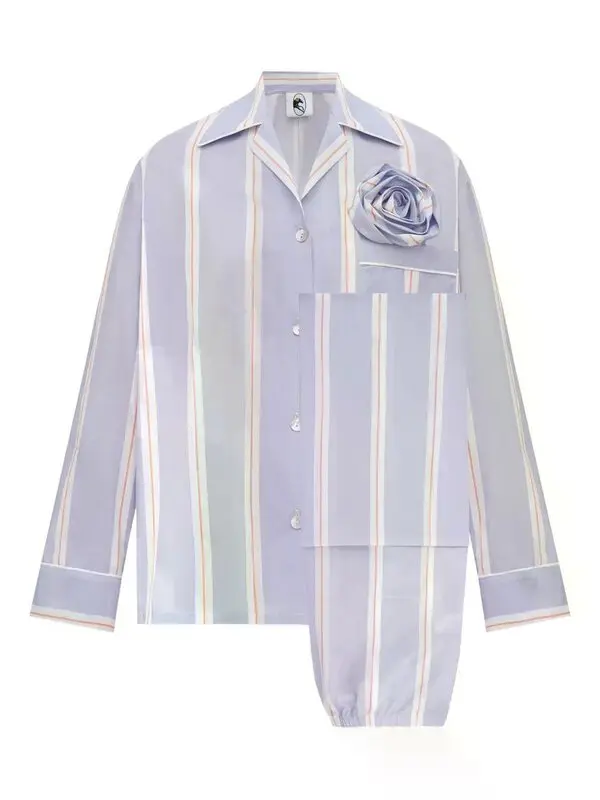 Sleeper The Rose Striped Pajama - Blue