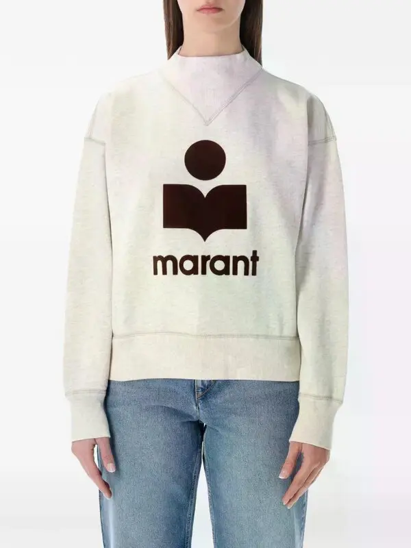 MARANT ETOILE Logo Crew Neck - Neutrals