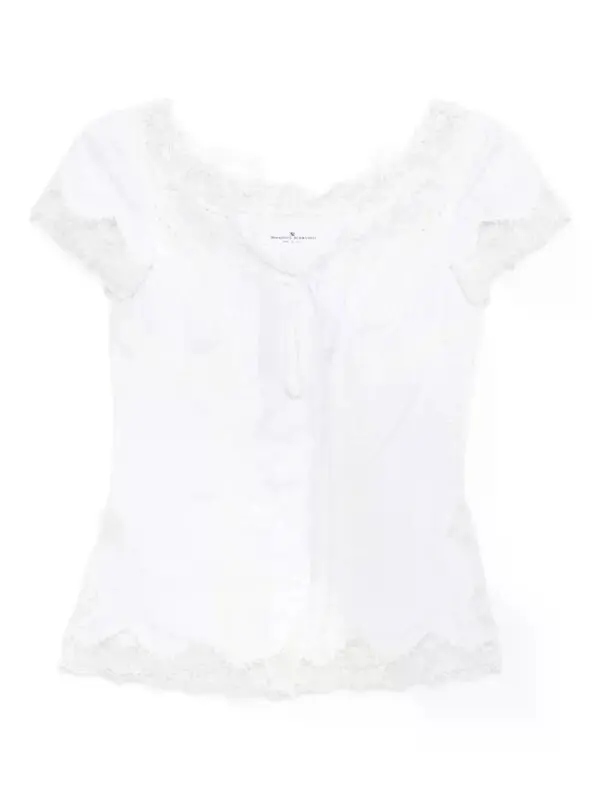 Ermanno Scervino Lace-trimmed Blouse