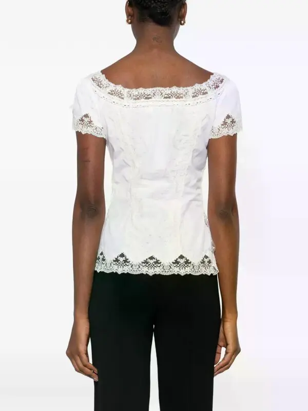 Ermanno Scervino Lace-trimmed Blouse