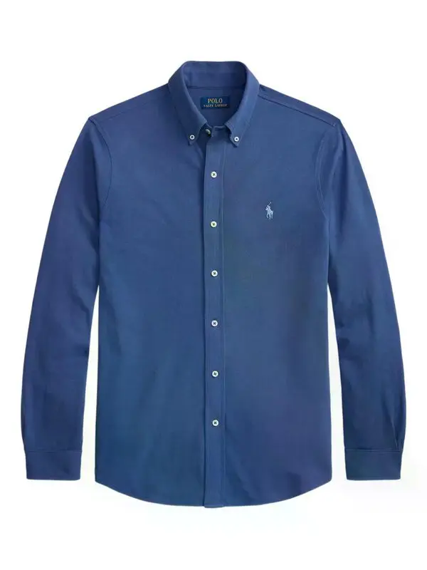 Polo Ralph Lauren Embroidered-pony Shirt - Blue