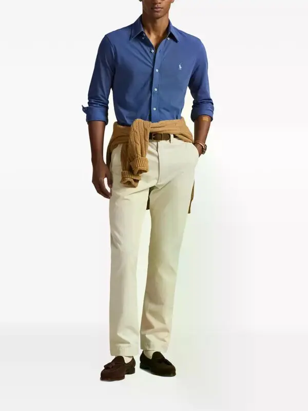 Polo Ralph Lauren Embroidered-pony Shirt - Blue
