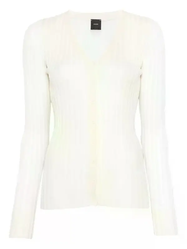 Pinko V-neck Cardigan - Neutrals