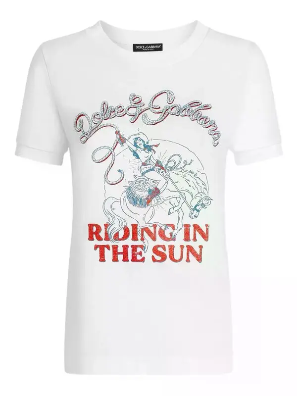 Dolce & Gabbana Graphic Print T-shirt - White