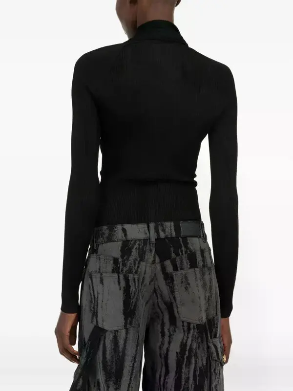 Roberto Cavalli Wrap-over Sweater