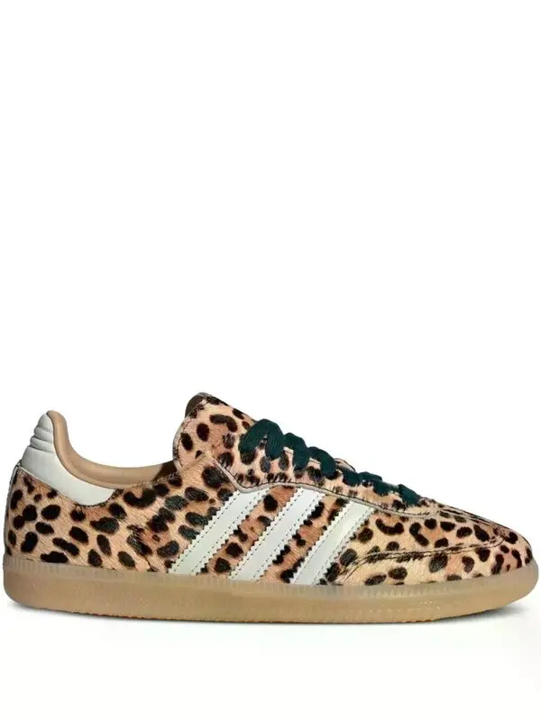 Adidas Samba Og Leopard-print Sneakers - Neutrals
