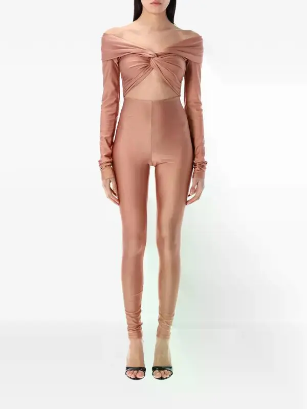 Andamane Kendall Off-shoulder Jumpsuit - Pink