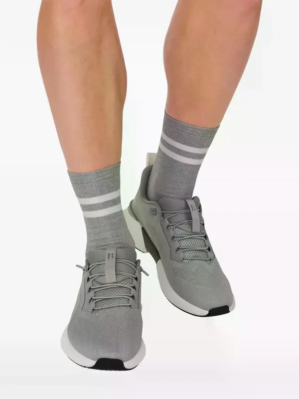 Boggi Milano Lace-up Reflective Sneakers - Grey