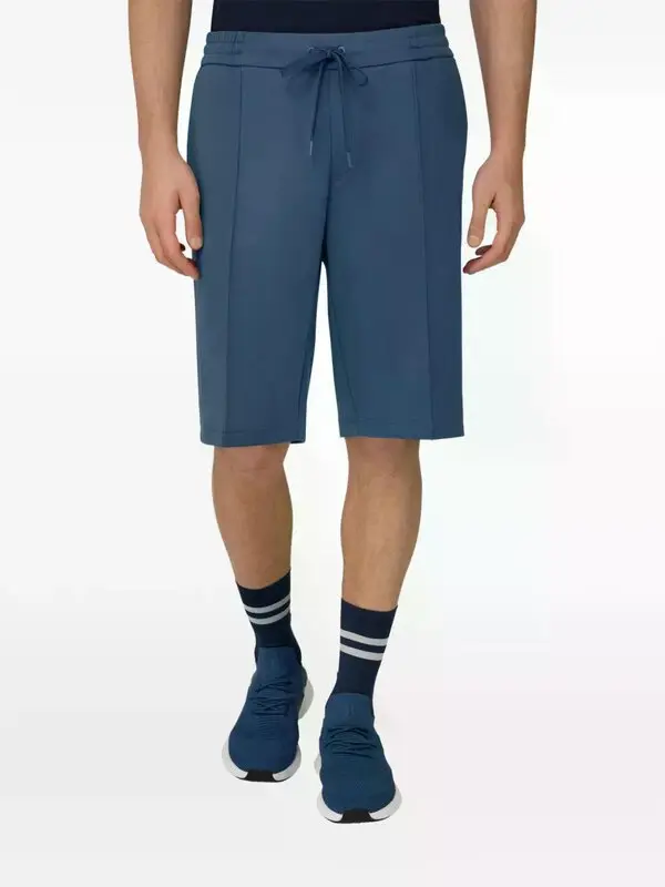 Boggi Milano Patch Pocket Bermuda Shorts - Blue