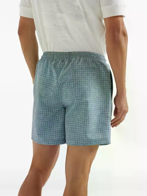 Brunello Cucinelli Printed Swim Shorts - Blue